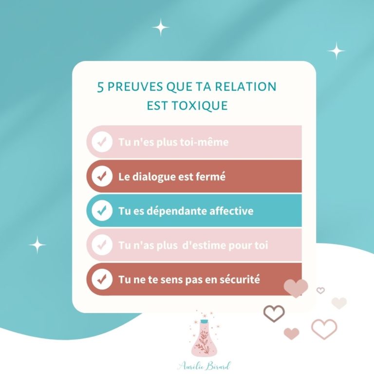 5 preuves que ta relation est toxique - Aurélie Bérard